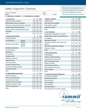 Fillable Online General Anesthesia (GA) Inspection Checklist ...