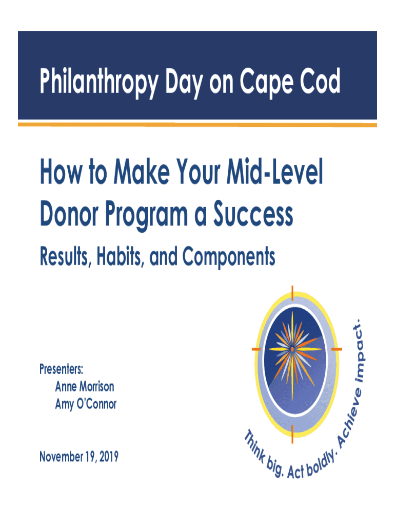 Fillable Online How to Make Your Mid-Level Donor Program a Success Fax ...