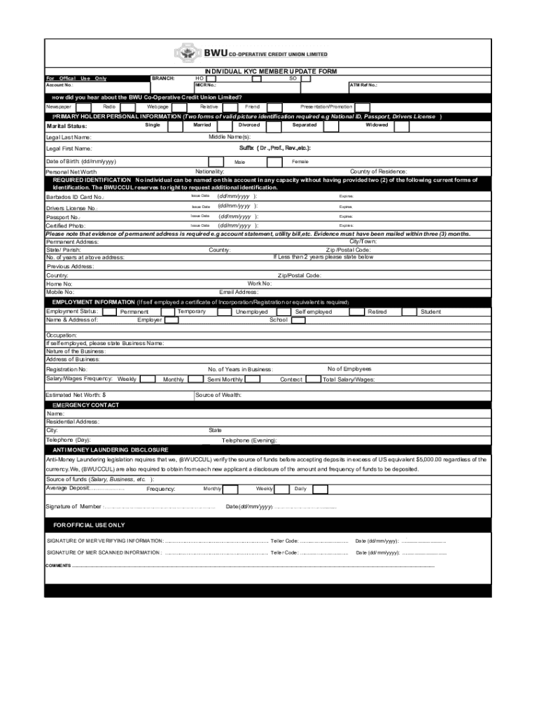 Fillable Online INDIVIDUAL MEMBERSHIP UPDATE FORM - Squarespace Fax ...