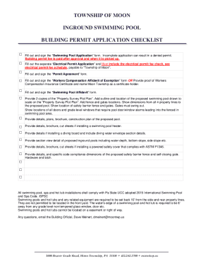 Fillable Online The City of Troy Swimming Pool & Spa Application ...