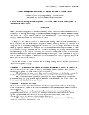Fillable Online Military History Lesson Plans & Worksheets Fax Email ...