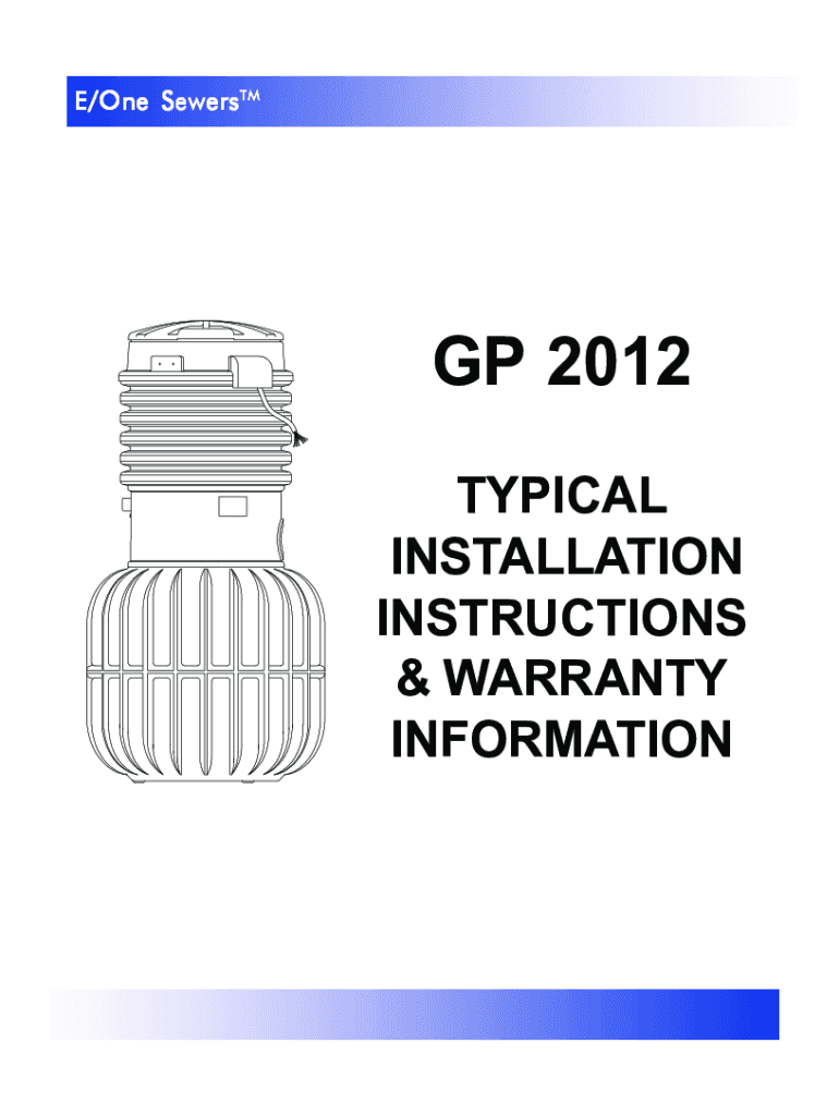 Fillable Online Environment/One Grinder Pump Units - Warwick Sewer ...