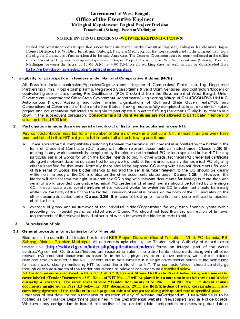 Fillable Online WB Form 2911 -GO dt 11.7.2016 Fax Email Print - pdfFiller