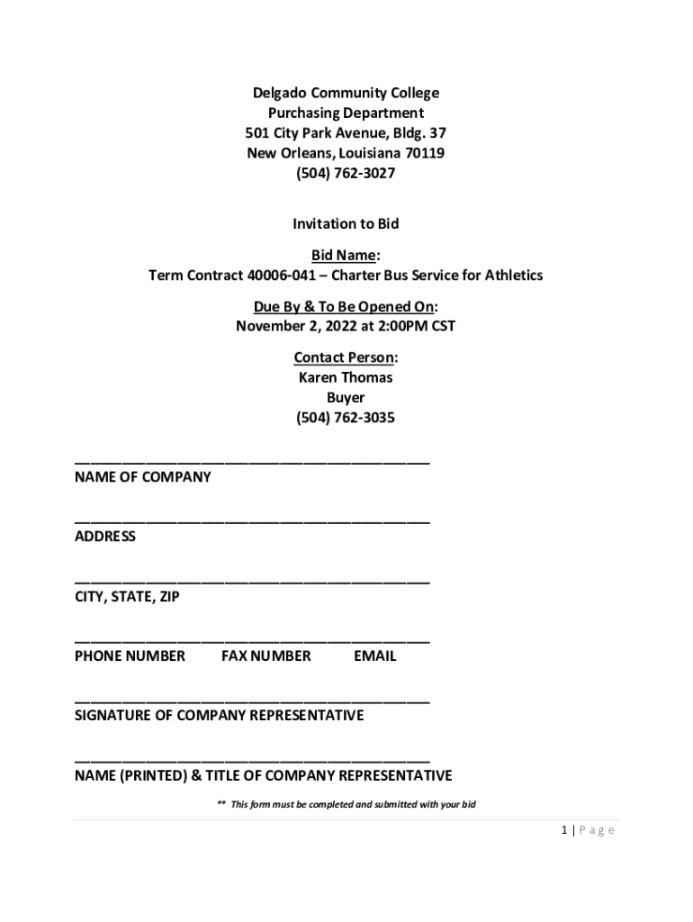 Fillable Online Forms and Links - Delgado Community College Fax Email Print - pdfFiller