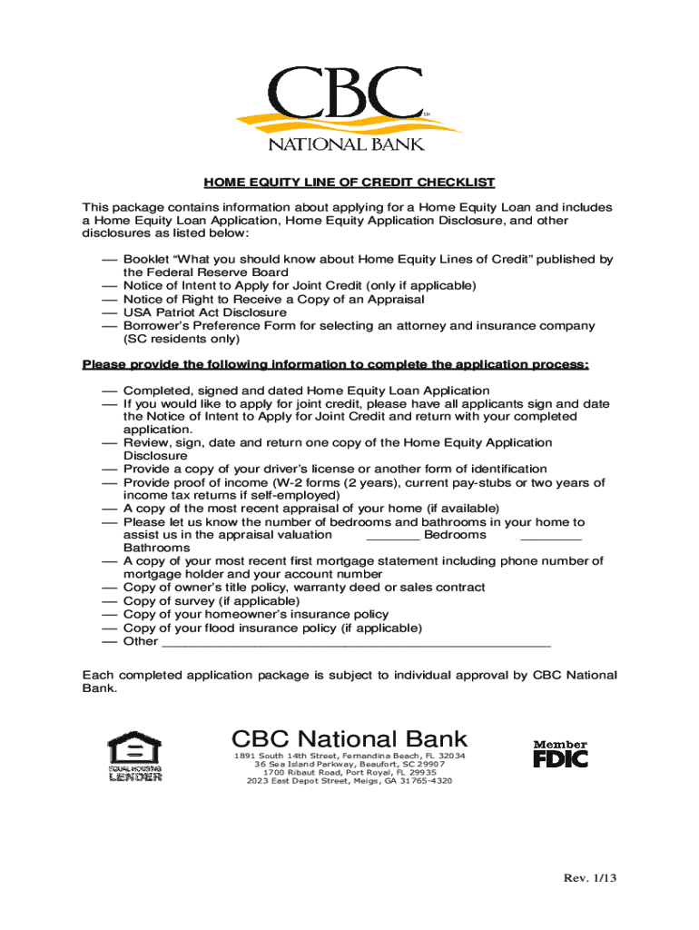 Fillable Online cups cs cmu Home Equity Line of Credit Application ...