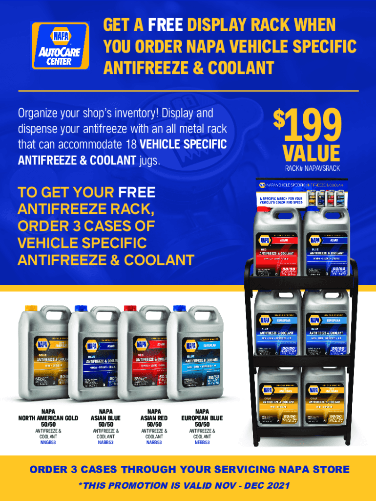 Fillable Online Automotive Antifreeze / Coolant for Sale - NAPA Auto ...