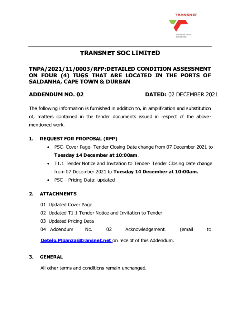 Fillable Online TRANSNET SOC LIMITED - Microsoft .NET Fax Email Print - pdfFiller