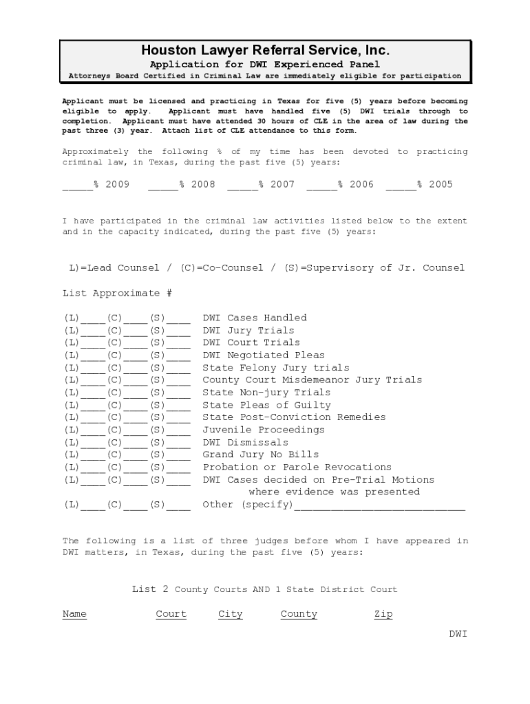 Fillable Online Statement of Qualifications - Attorney Referral Service Fax Email Print - pdfFiller