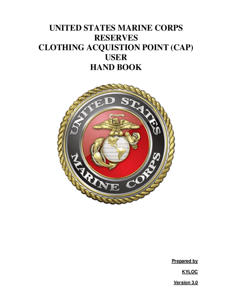 Fillable Online united states marine corps reserves clothing acquistion ...
