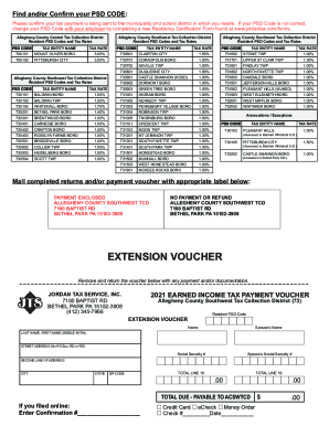 Fillable Online EXTENSION VOUCHER - Jordan Tax Service Fax Email Print ...