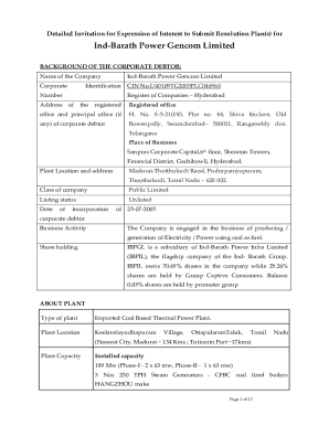 Fillable Online Form G Invitation for Expression of Interest (Amended ...
