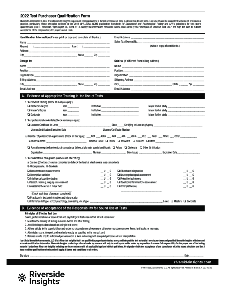 Fillable Online Psychology Department Test and Measurements Inventory ...