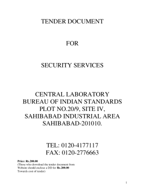 Fillable Online SECURITY SERVICES Fax Email Print - pdfFiller