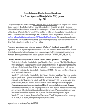 Fillable Online Direct Transfer Agreement/Major Related Program (ACS ...