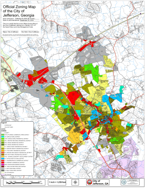Fillable Online Official Zoning Map of the City of Jefferson, Georgia ...