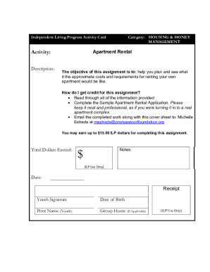 Fillable Online Assisted Living Activities and Calendar - A Place for ...