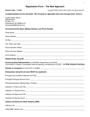 Fillable Online Registration Form - Custom Micro Works Fax Email Print ...