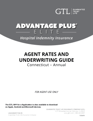 Fillable Online Hospital Indemnity - GTL - Guarantee Trust Life Fax ...