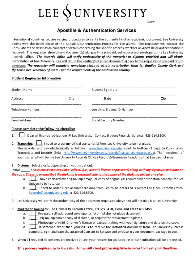 Fillable Online Apostille Requirements - Travel.gov - Department of ...