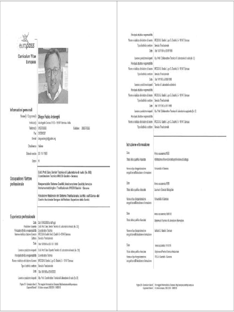 Compilabile Online cv relatori - simtipro Fax Email Stampa - pdfFiller