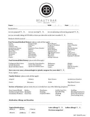 Fillable Online Patient Profile Form - Studylib Fax Email Print - pdfFiller