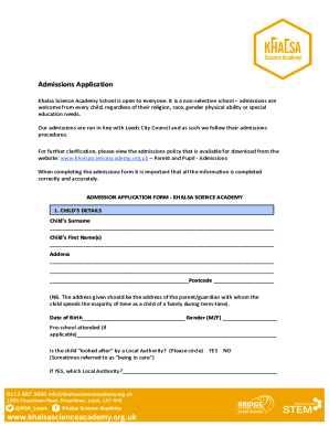 Fillable Online KSA Admissions Form.docx Fax Email Print - pdfFiller