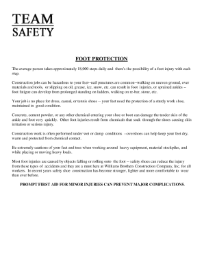 Completable En línea A Guide to Safety Footwear Regulations Fax Email ...
