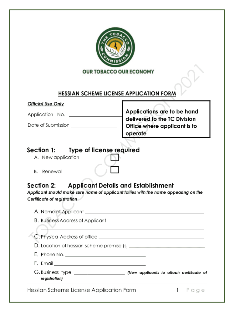 Fillable Online Type of license required Section 2: Applicant Details and ... Fax Email Print ...