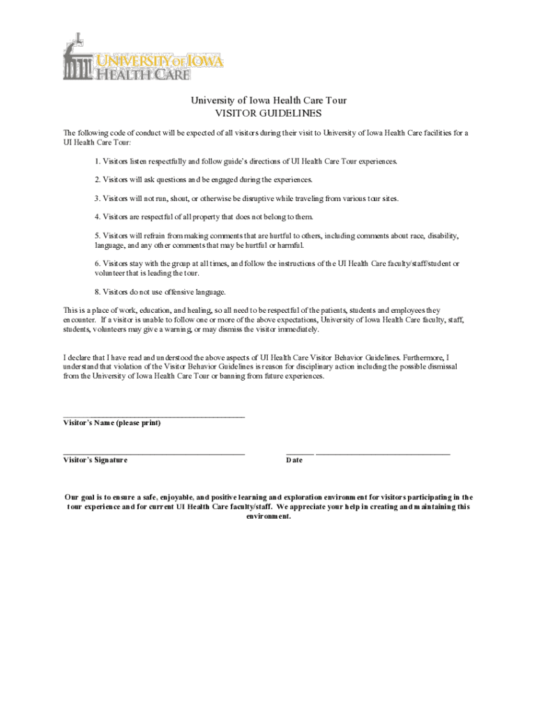 Fillable Online Visitor Screenings and Restrictions at UI Health Care ...