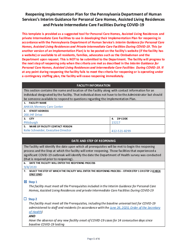 Fillable Online This template is provided as a suggested tool for ...