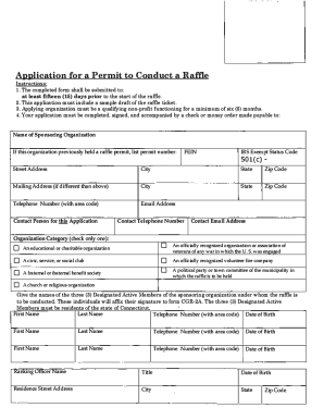 Fillable Online Part 6 Bingo and raffles law - Colorado Secretary of ...