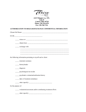 Fillable Online Therapist, Family Counseling Services, Anxiety Therapy ...