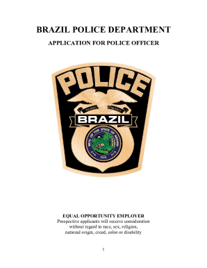 Fillable Online brazil in Start a Career With SBPDSouth Bend Police ...