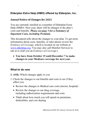 Fillable Online Medicare Extra Help (HMO) Plan - Elderplan Fax Email ...