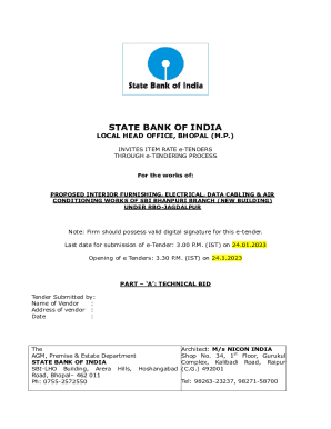 Fillable Online LOCAL HEAD OFFICE, BHOPAL (M Fax Email Print - pdfFiller