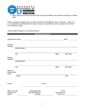 Fillable Online arkansas department of health and human services Fax ...