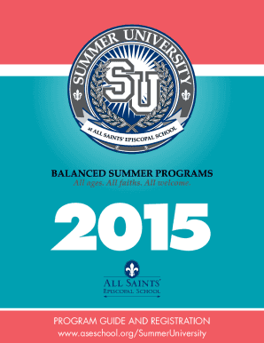 Fillable Online Summer - All Saints' Episcopal School Fort Worth Fax ...
