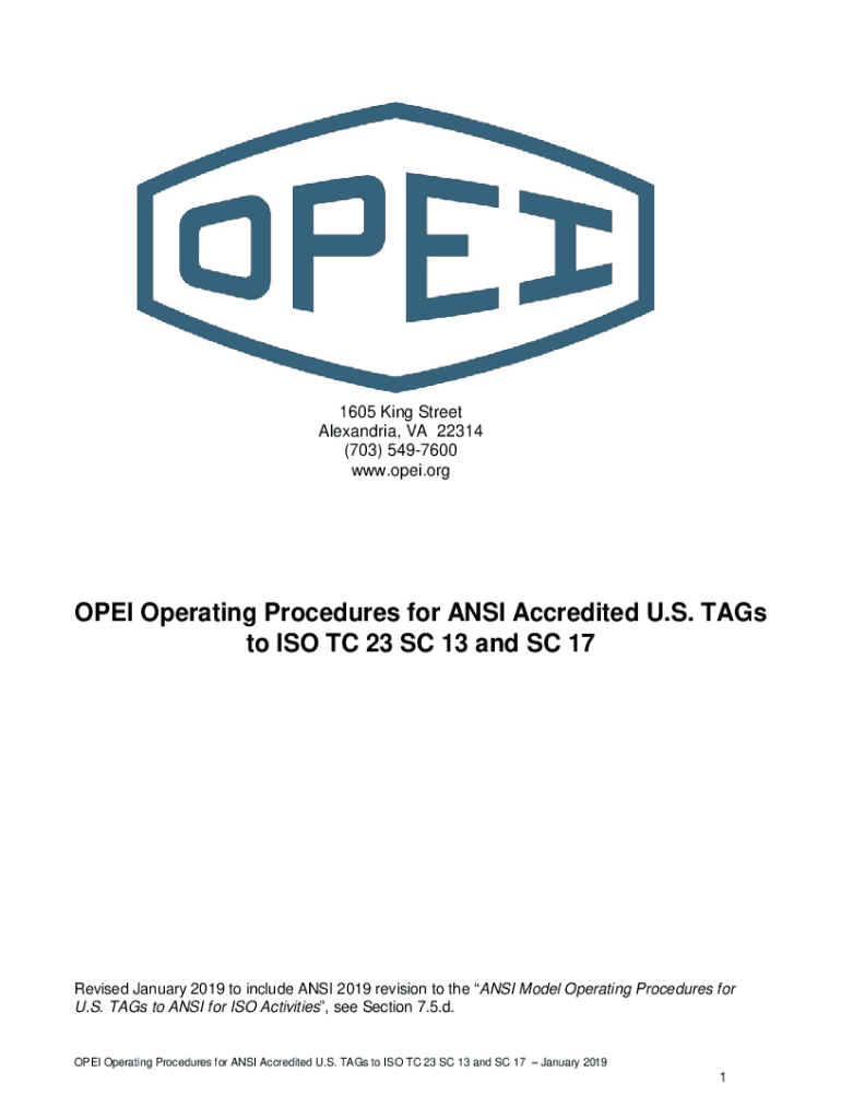 Fillable Online ANSI-Accredited US Technical Advisory Groups (TAGs) to ...