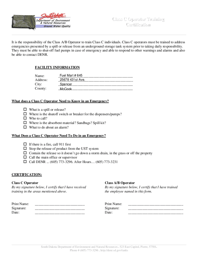 Fillable Online Operator Training in Brief: What you need to know Fax ...