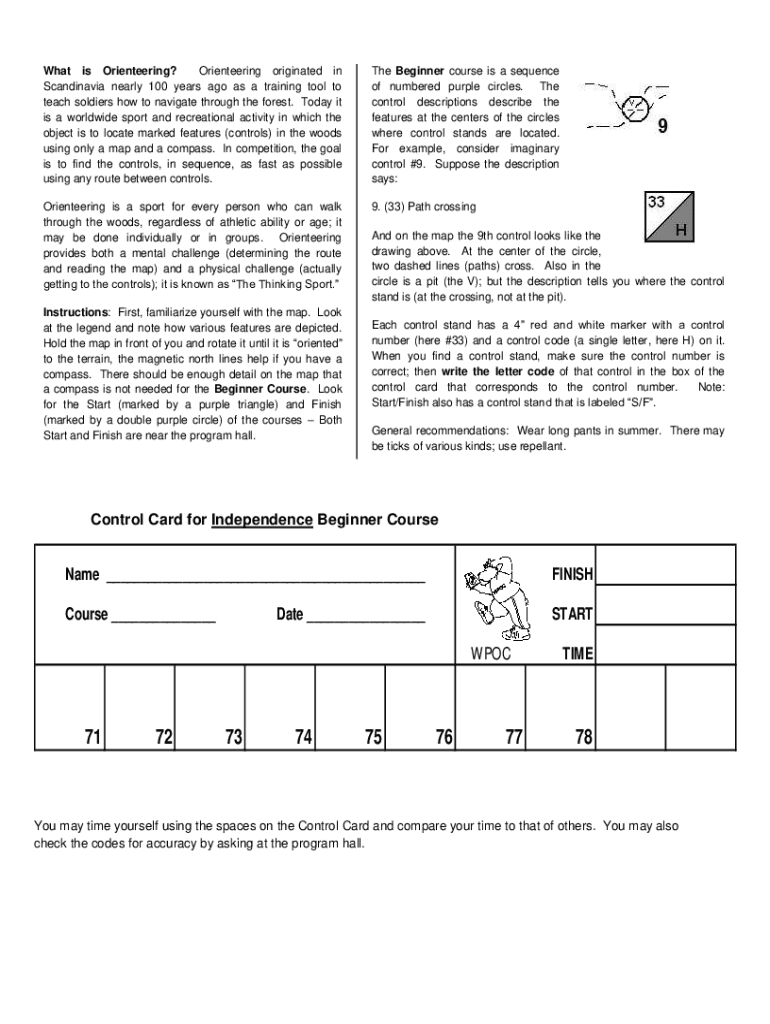 Fillable Online Control Descriptions for the Beginner Course (Level 1) 1. Path ... Fax Email ...