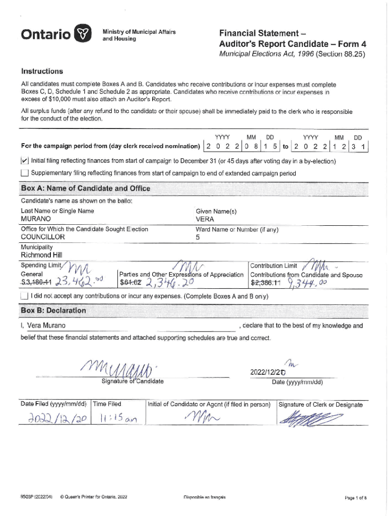 Fillable Online Financial Statement-Auditor's Report Form 4 Fax Email ...