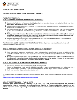 Fillable Online Assist in the Application for Temporary Disability ...