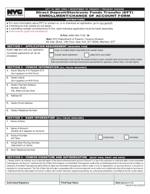 Fillable Online electronic funds transfer authorization form Fax Email ...