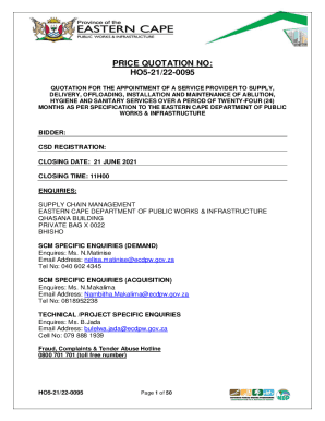 Fillable Online Outsourcing of service provider for sanitary and ...