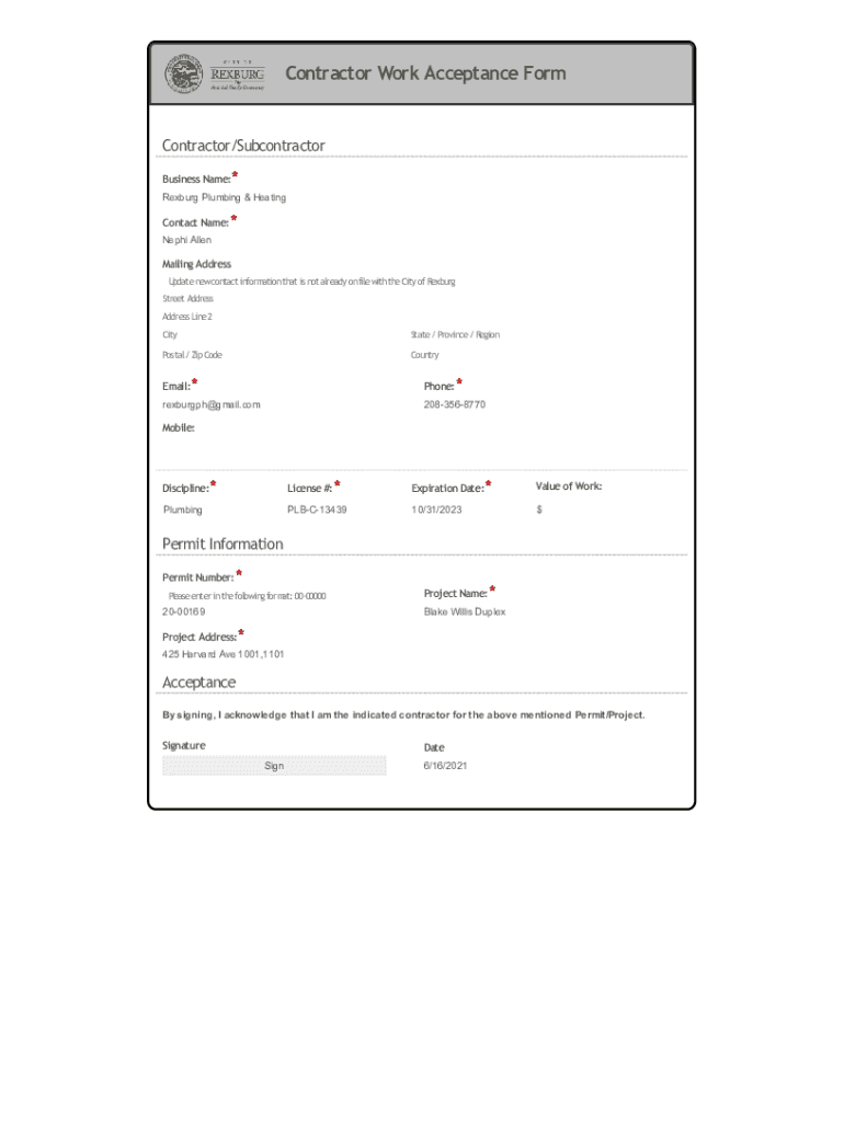 Fillable Online CONTRACTOR REGISTRATION FORM Fax Email Print - pdfFiller