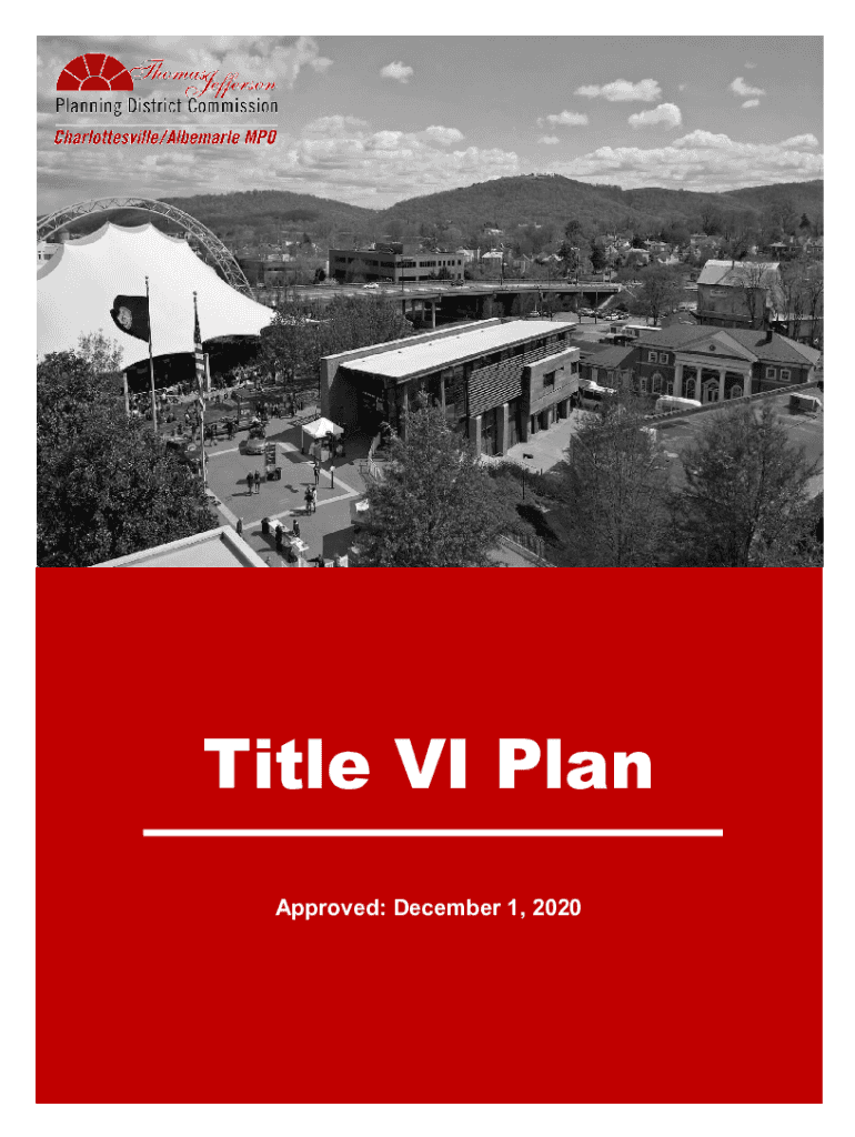 Fillable Online campo tjpdc Title VI Plan - Civil rights, environmental ...