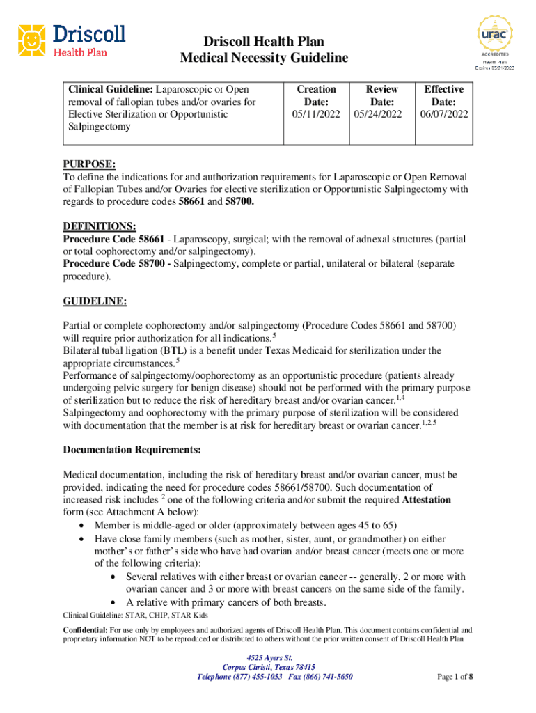 Fillable Online Medical Necessity Guideline Fax Email Print - pdfFiller