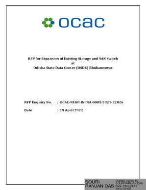 Fillable Online RFP for IT Infrastructure Equipments (Switches and ...