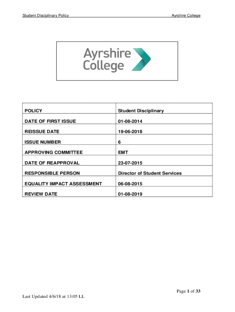Fillable Online K-12 Student Code of Conduct (PDF) Fax Email Print ...