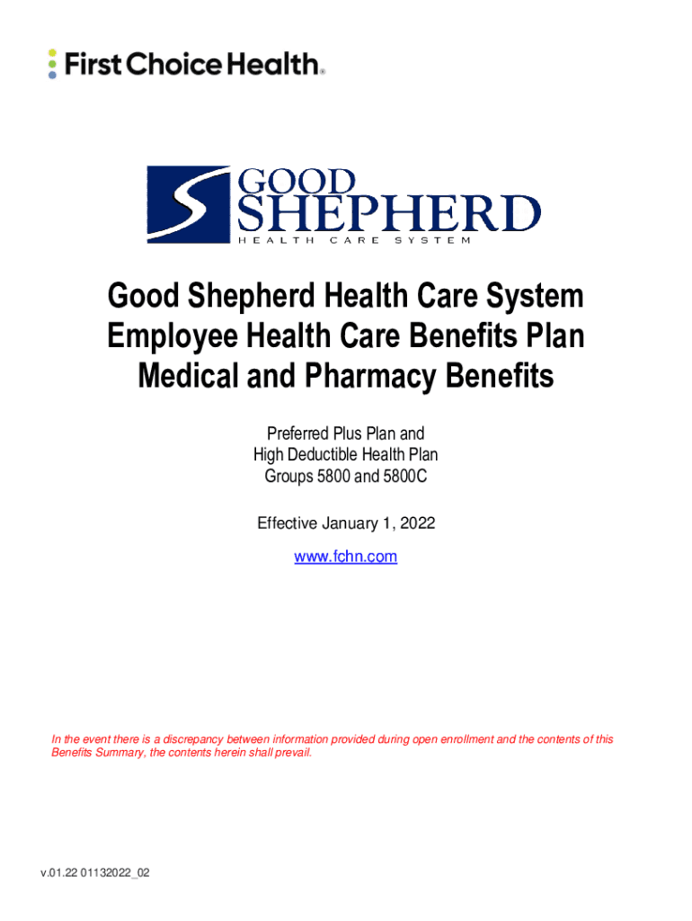 Fillable Online State Employee Plan Info - It's Your Choice Plan (HDHP ...